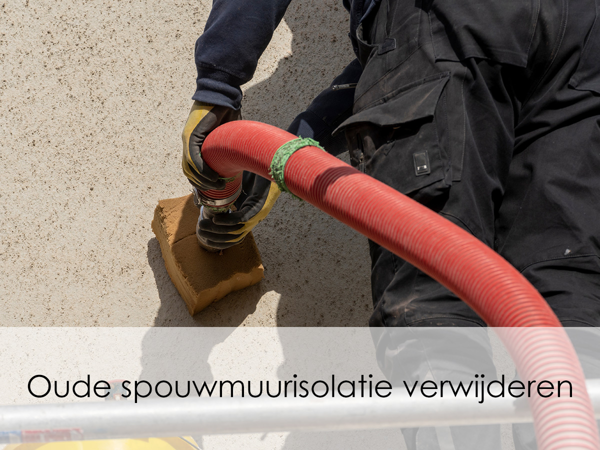 Oude spouwmuurisolatie verwijderen | Gevolgen vochtige spouw en kosten