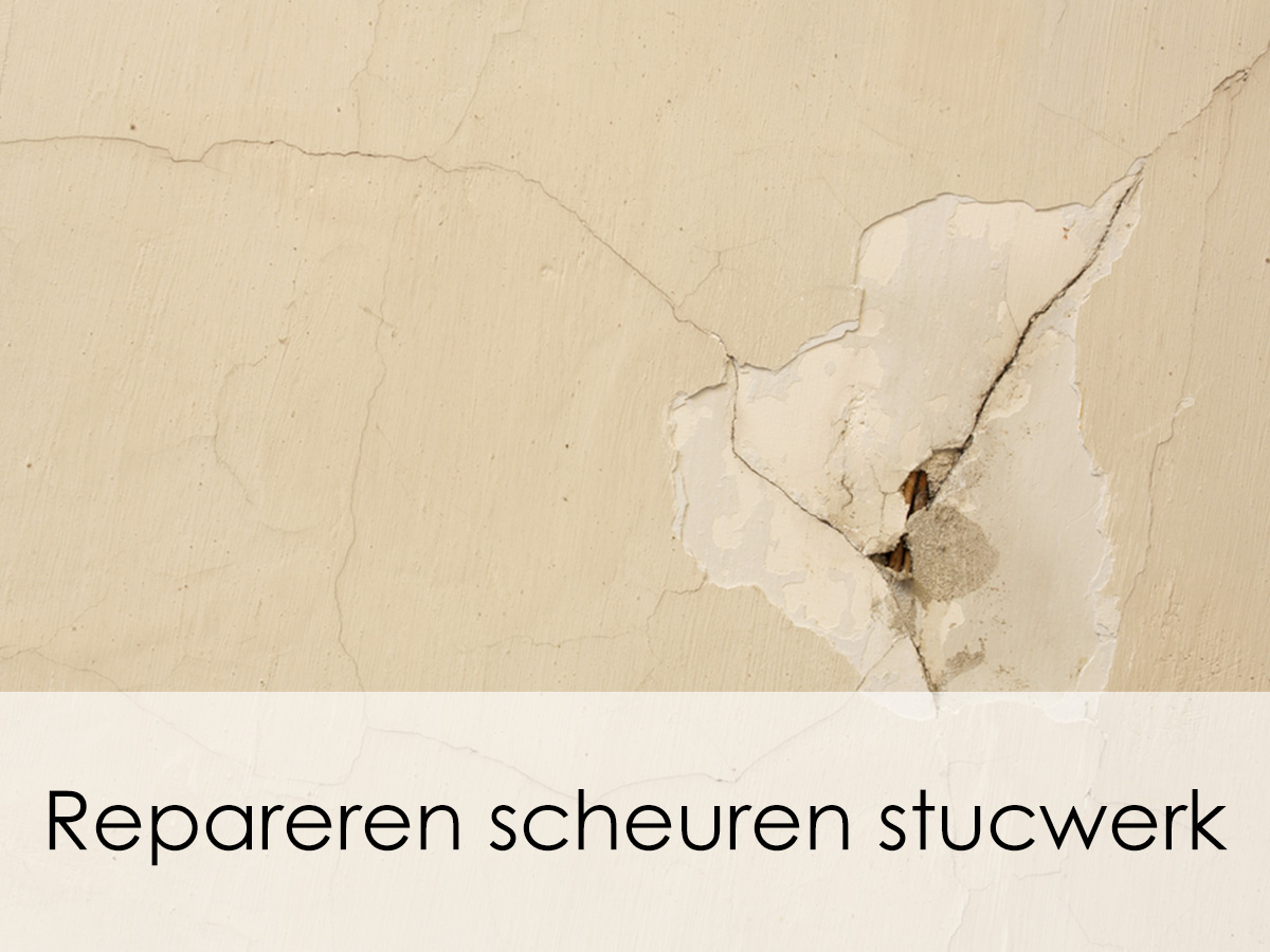 Repareren scheuren stucwerk l De oorzaak in de muren wegwerken