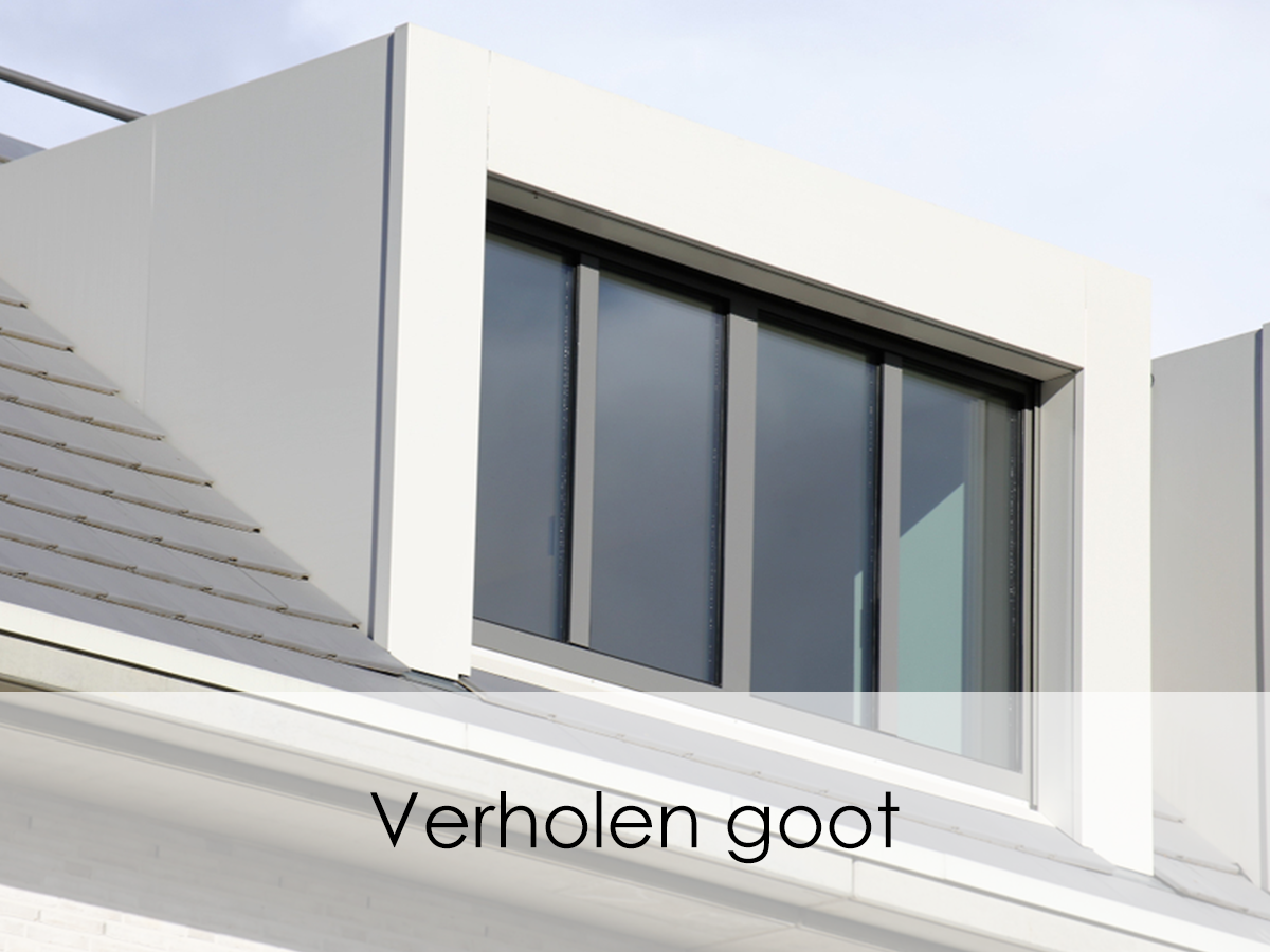 Wat is een verholen goot? Het afvoeren van regenwater