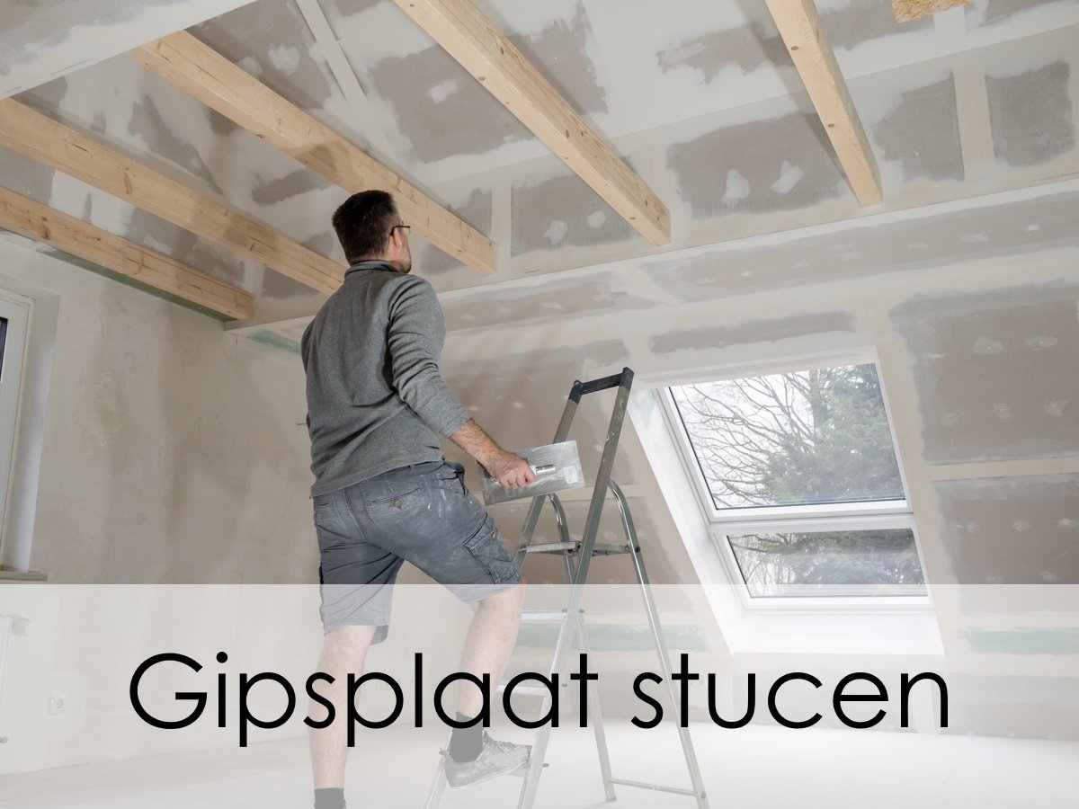 Gipsplaat stucen | Mogelijkheden | Stappenplan en kosten