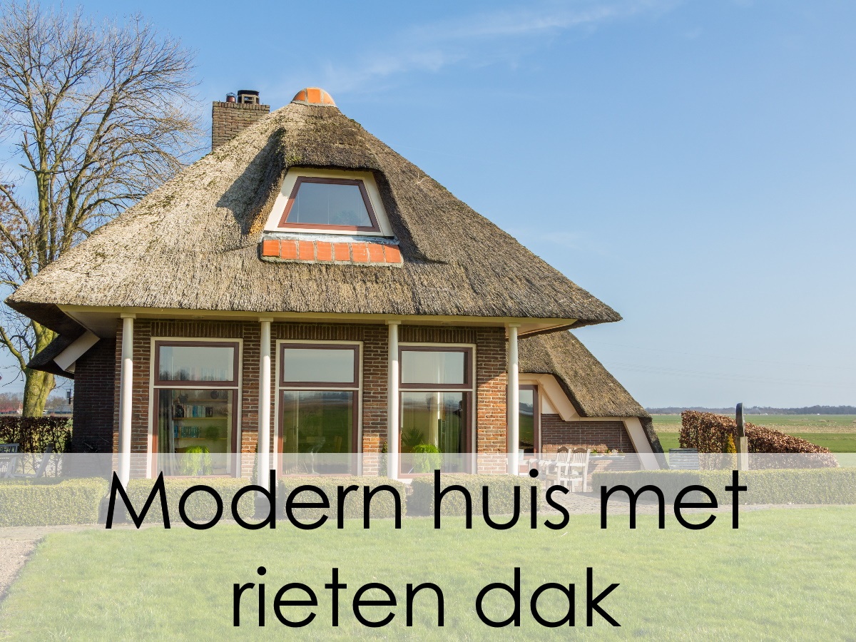 Modern huis met rieten dak | Een unieke combinatie 2026