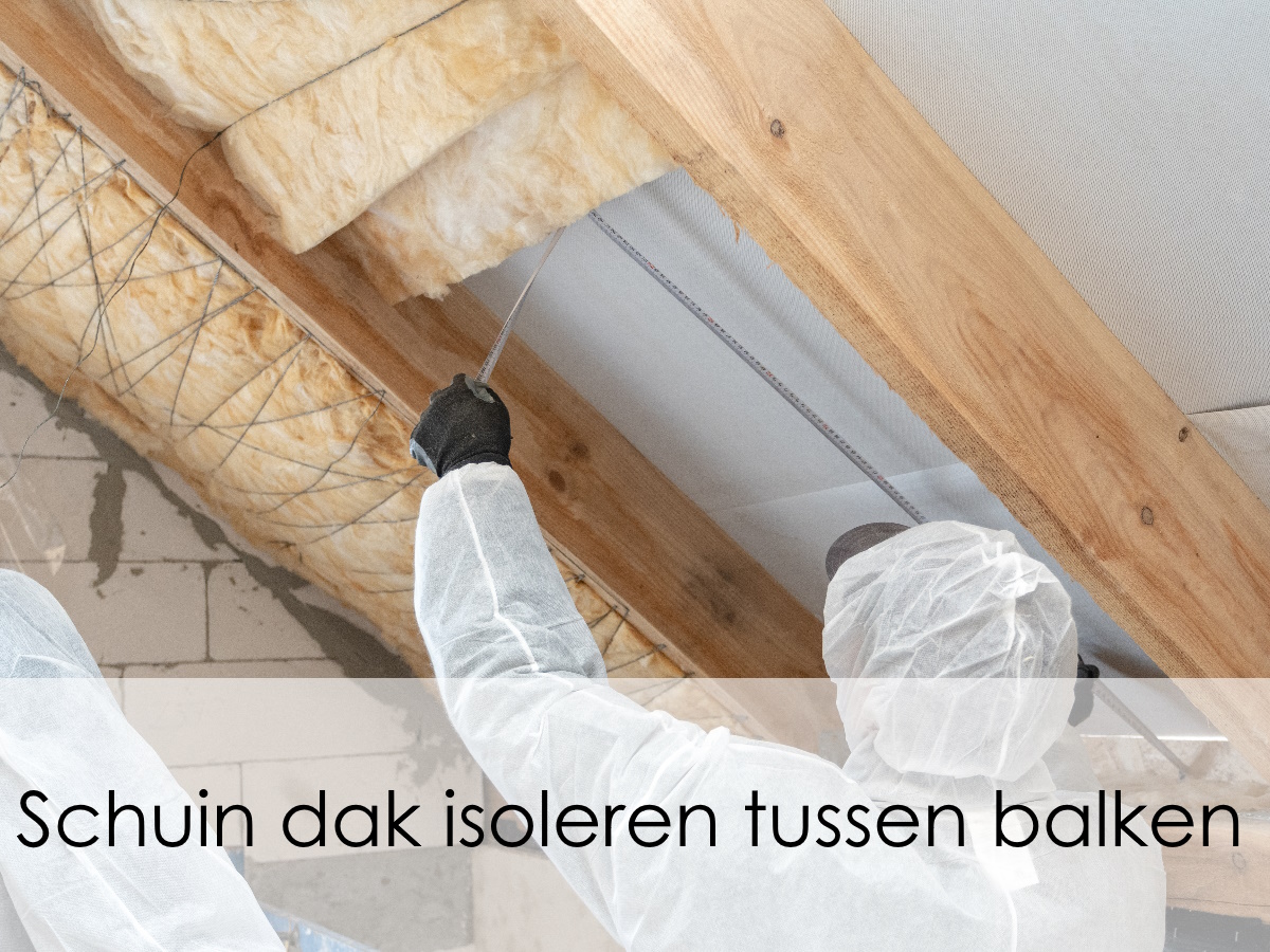 Schuin dak isoleren tussen balken | Werkwijze en materialen