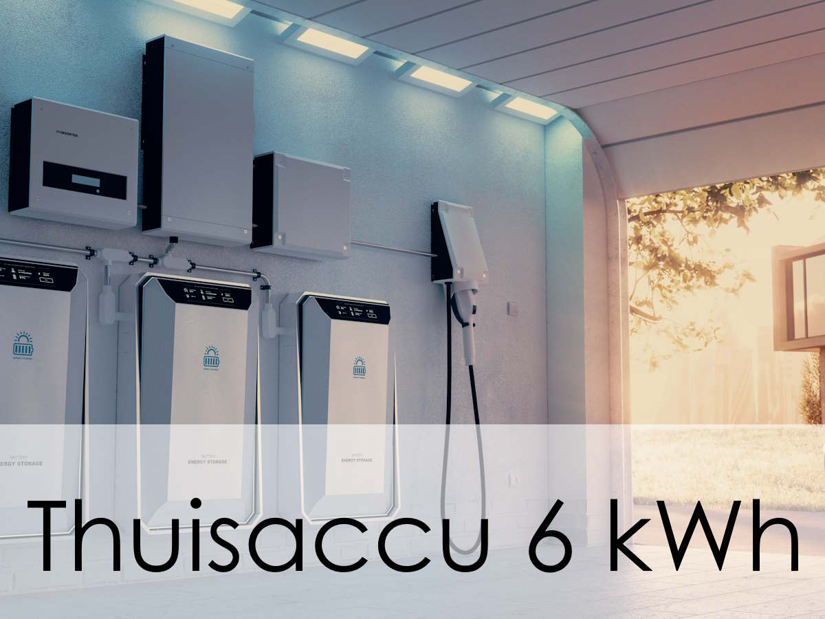 Thuisaccu 6 kWh | Energie voor later gebruik - 2026